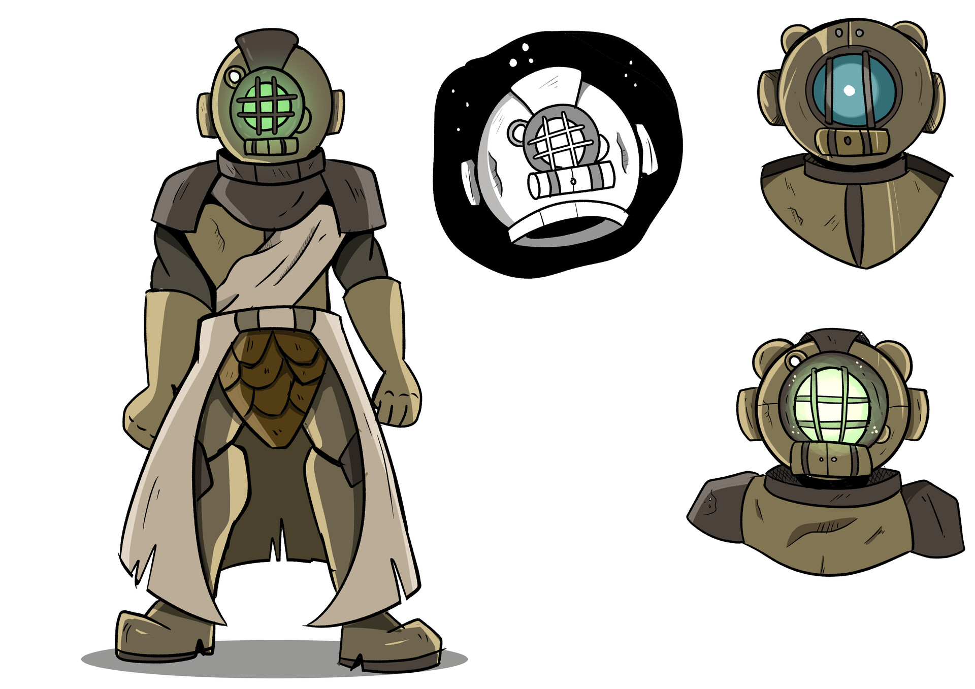 ArtStation - Deep Sea Diver Golem