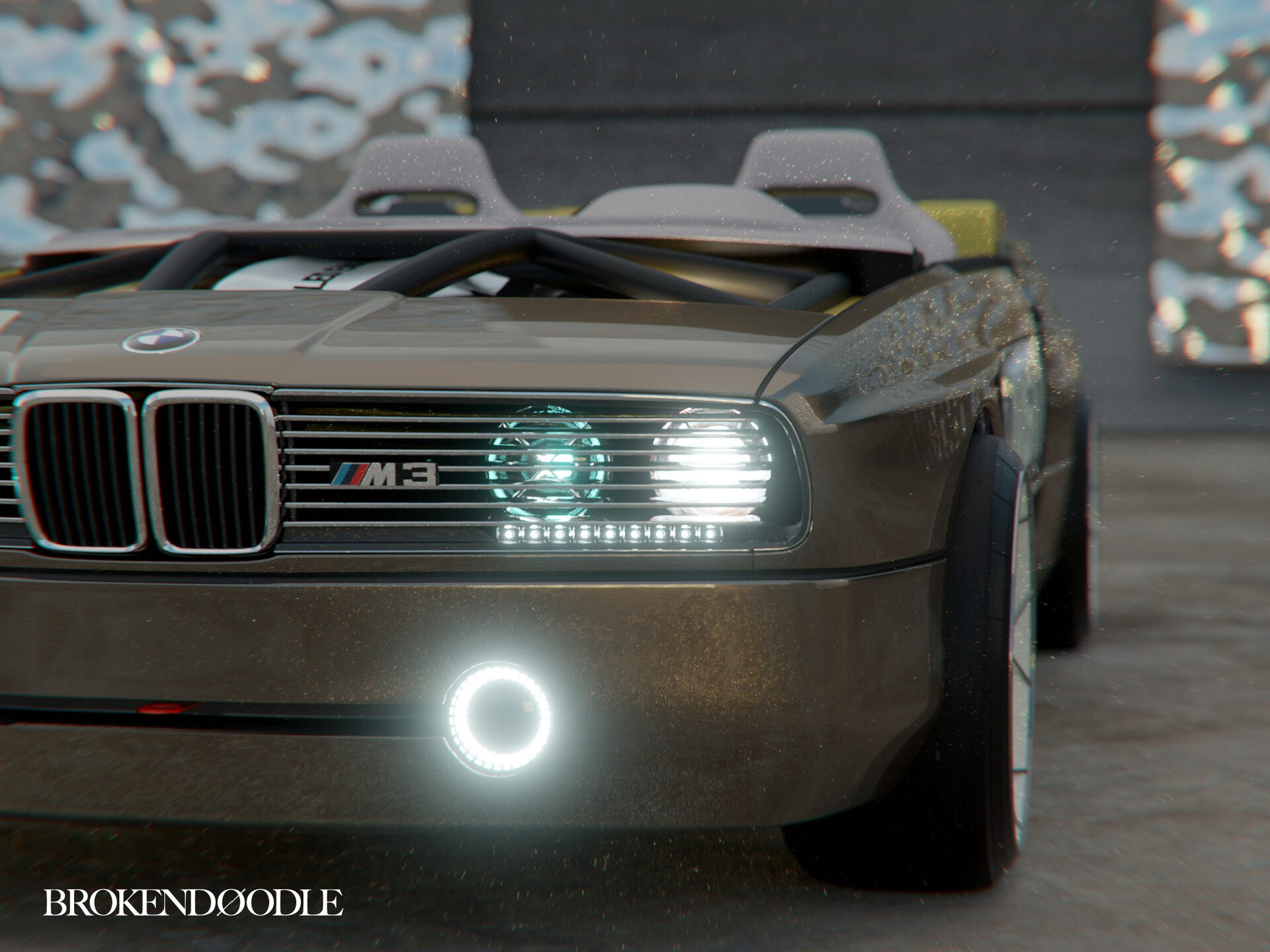 Broken Doodle - BMW E30 M3 - Cyber Hot Rod