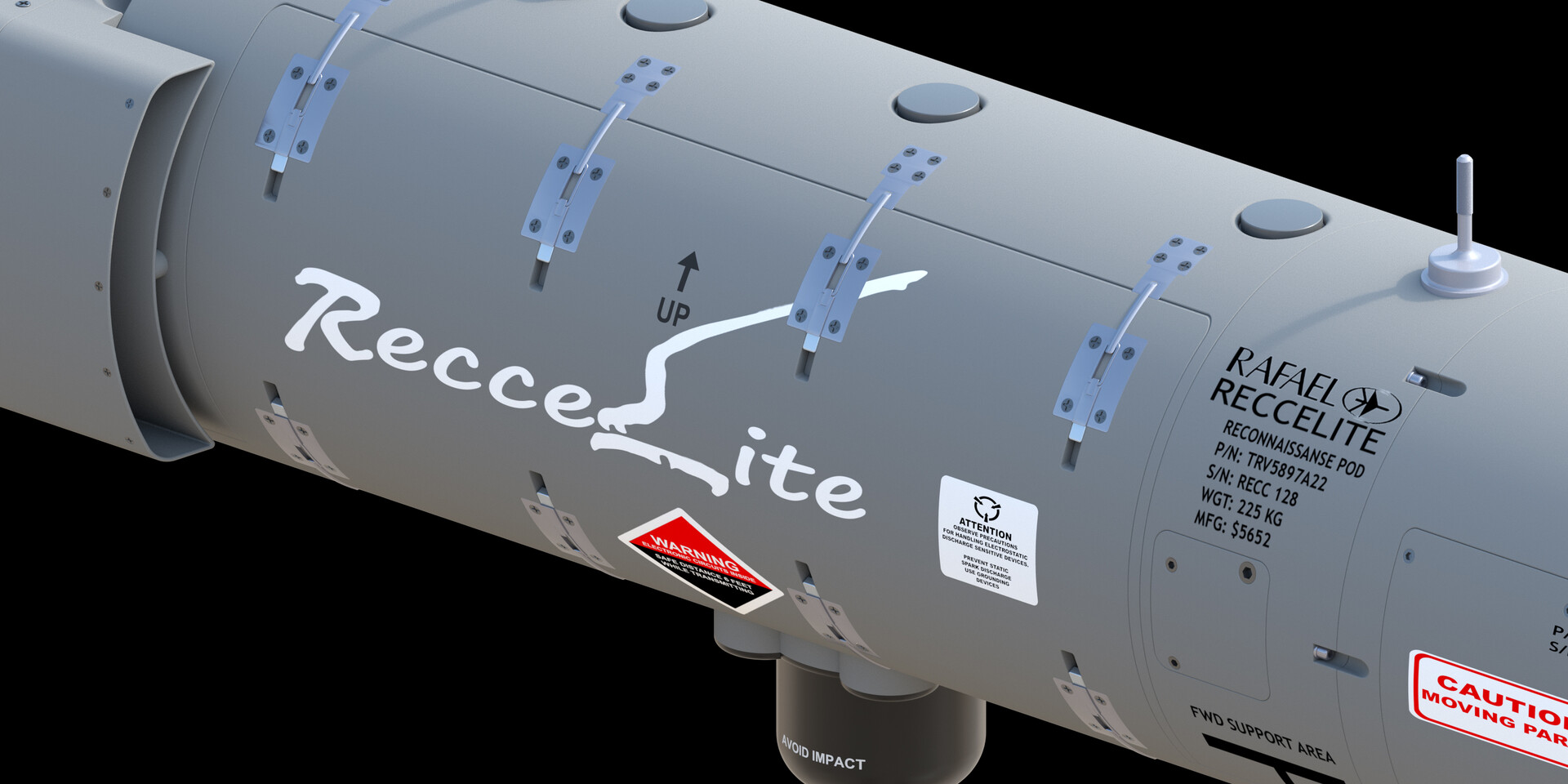 Edgar B - Reccelite electro-optical (IR+CCD-TV) tactical reconnaissance pod