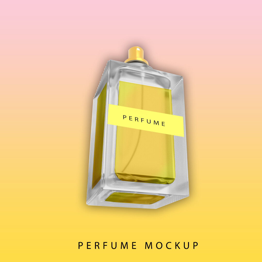 ArtStation - 3D Perfume cologne Mock-up