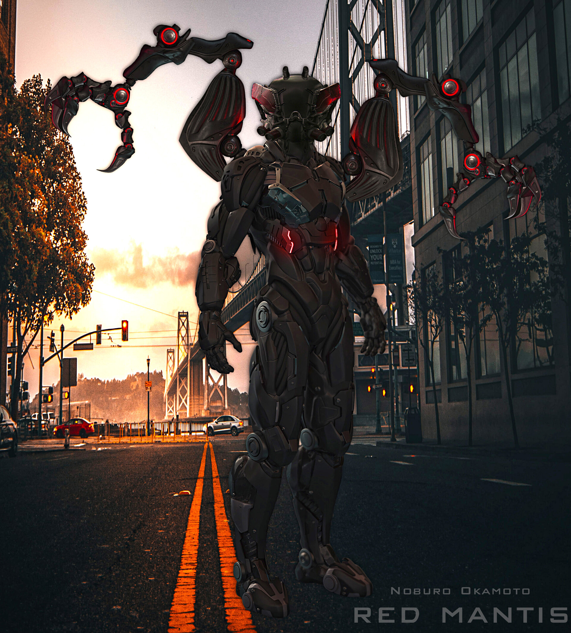 ArtStation - Red Mantis aka Noburo Okamoto -Villain (Stinger)