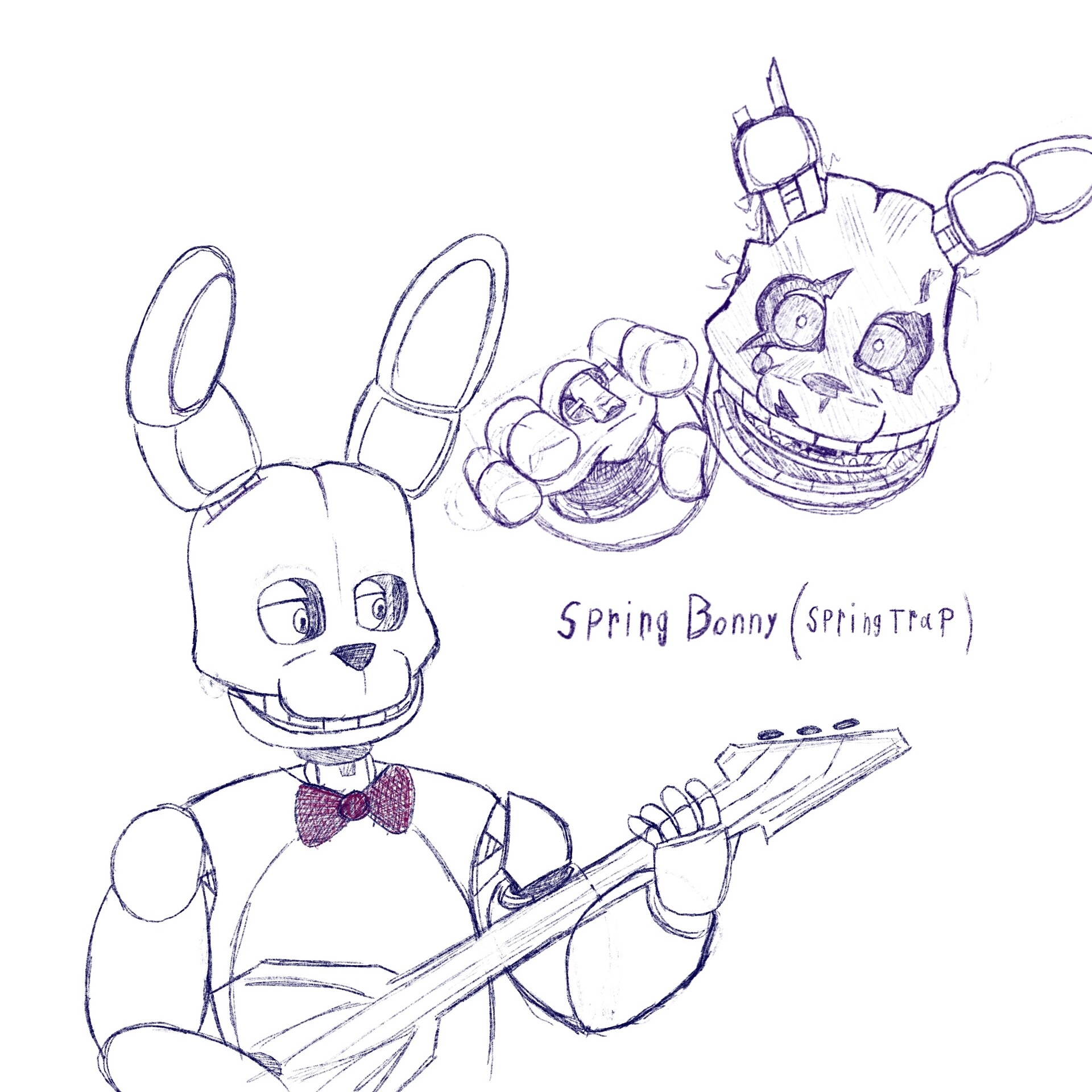 rockstar bonnie coloring pages
