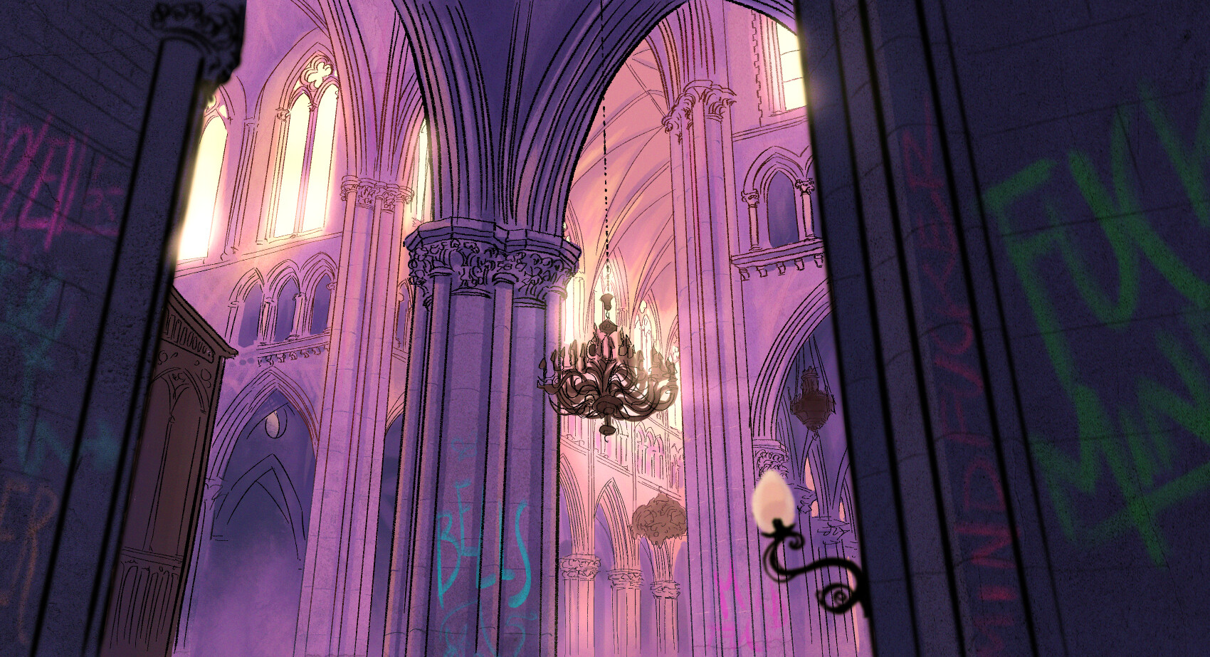 Purple Interior New Church Buildings