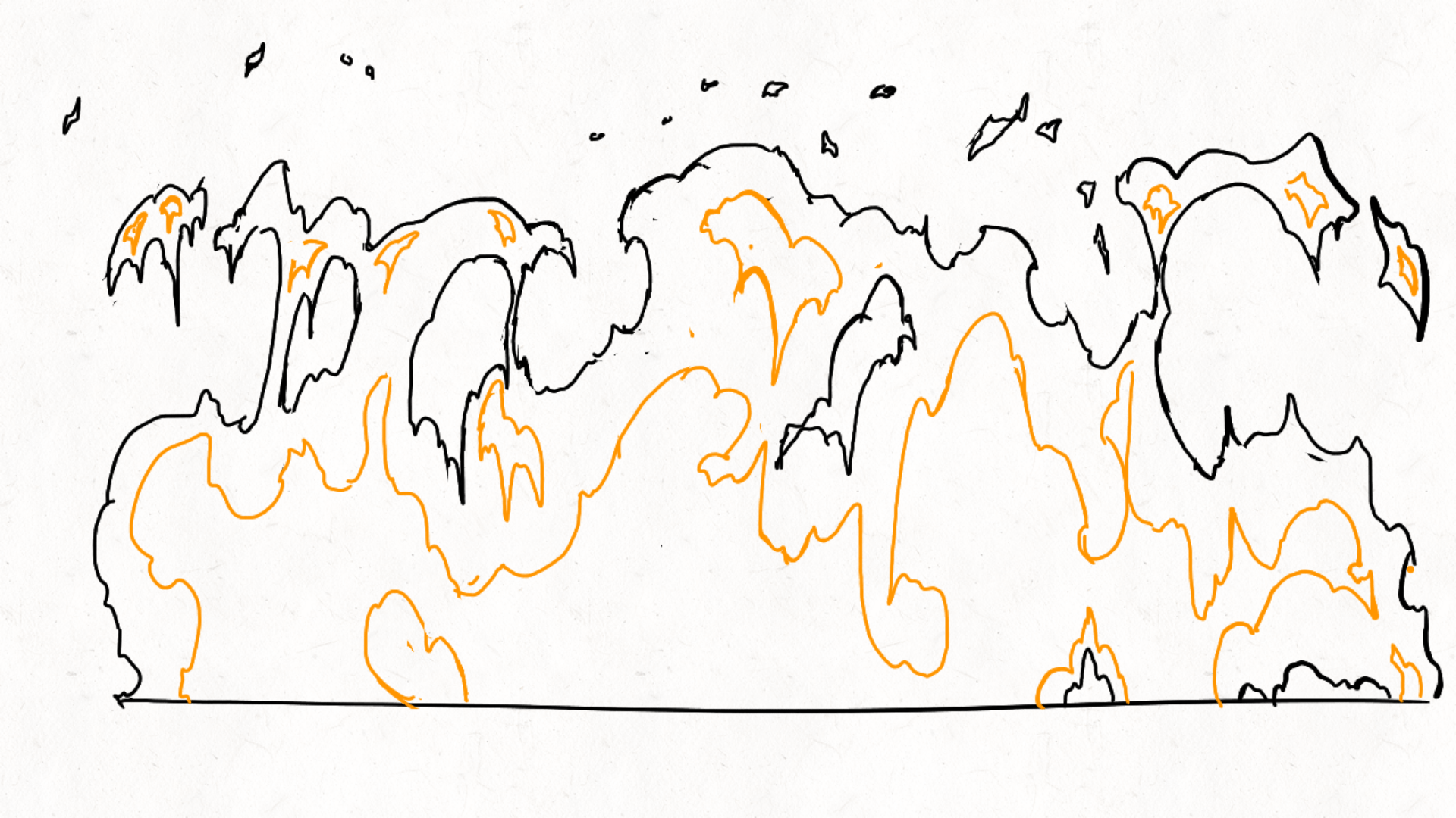 Jose Estrada - 2D Dissipation Studies 01 | Roughs