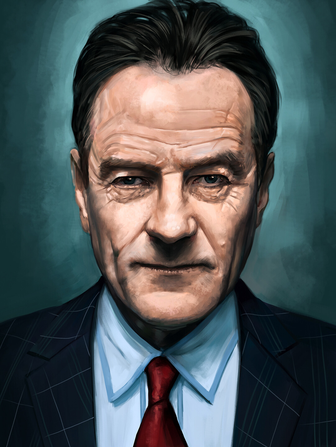 ArtStation - Bryan Cranston portrait