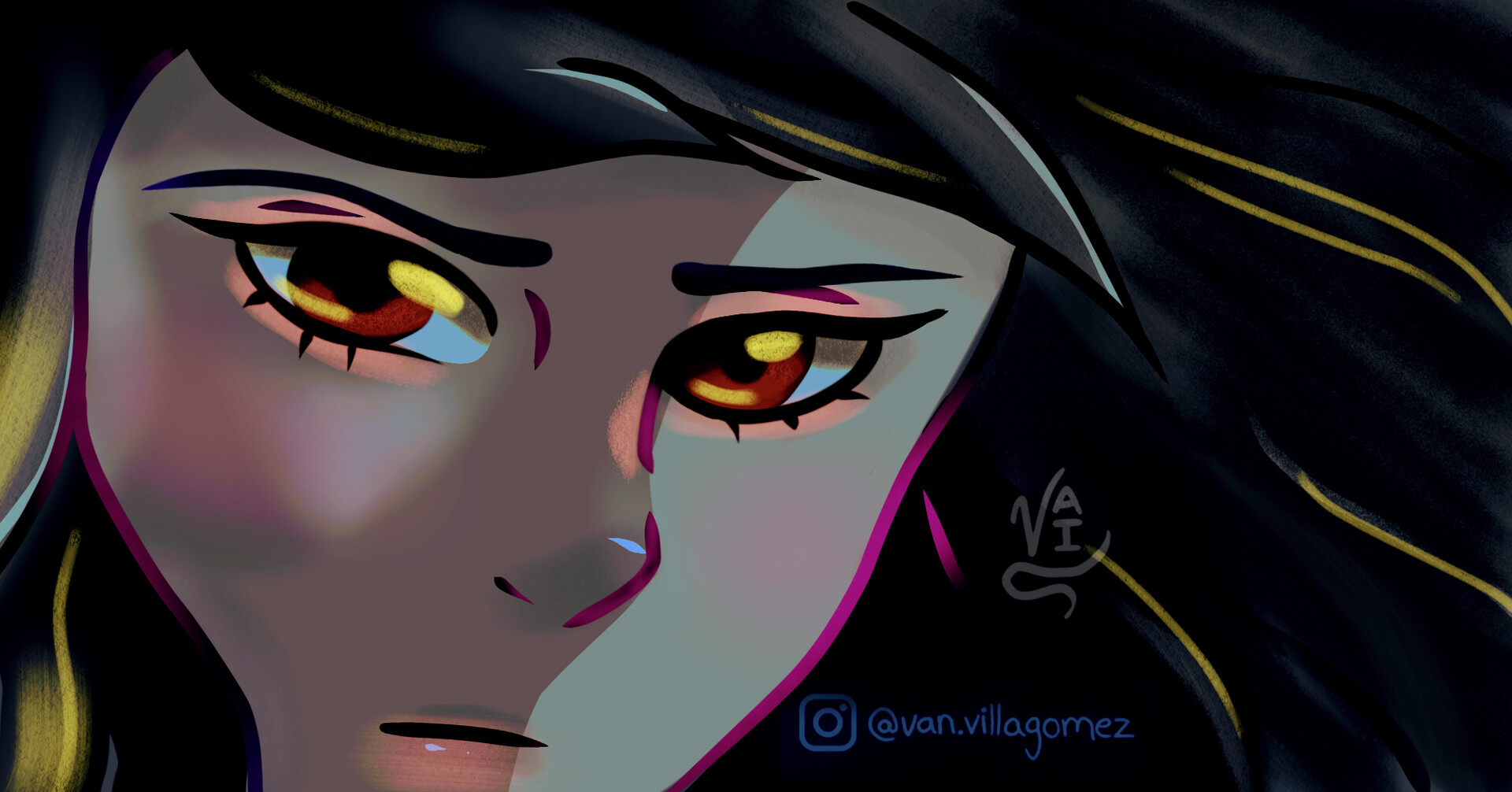 ArtStation - Dangerous eyes - Original Character