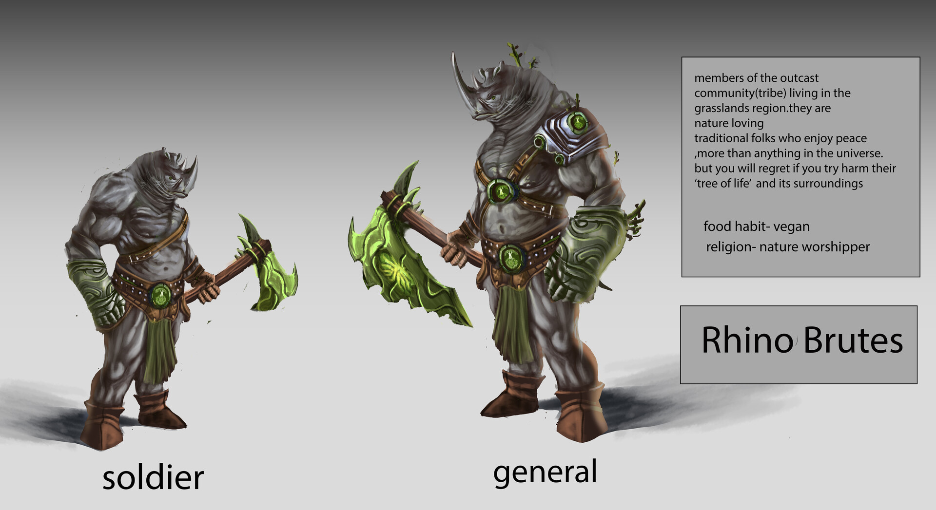 Kaushik Pramanick - outcast tribe warriors (rhino)