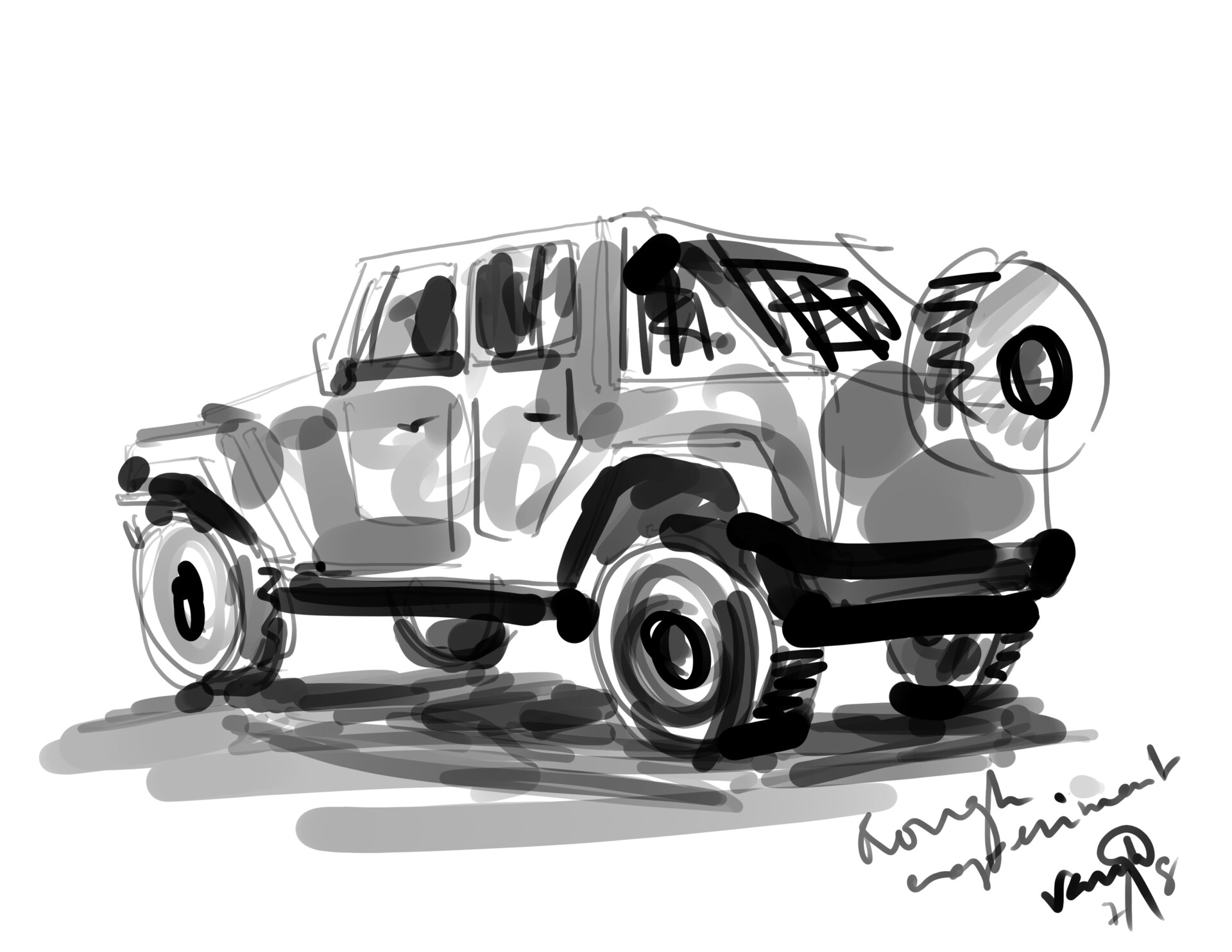 Art & Collectibles Digital Jeep Drawing Digital Prints etna.com.pe