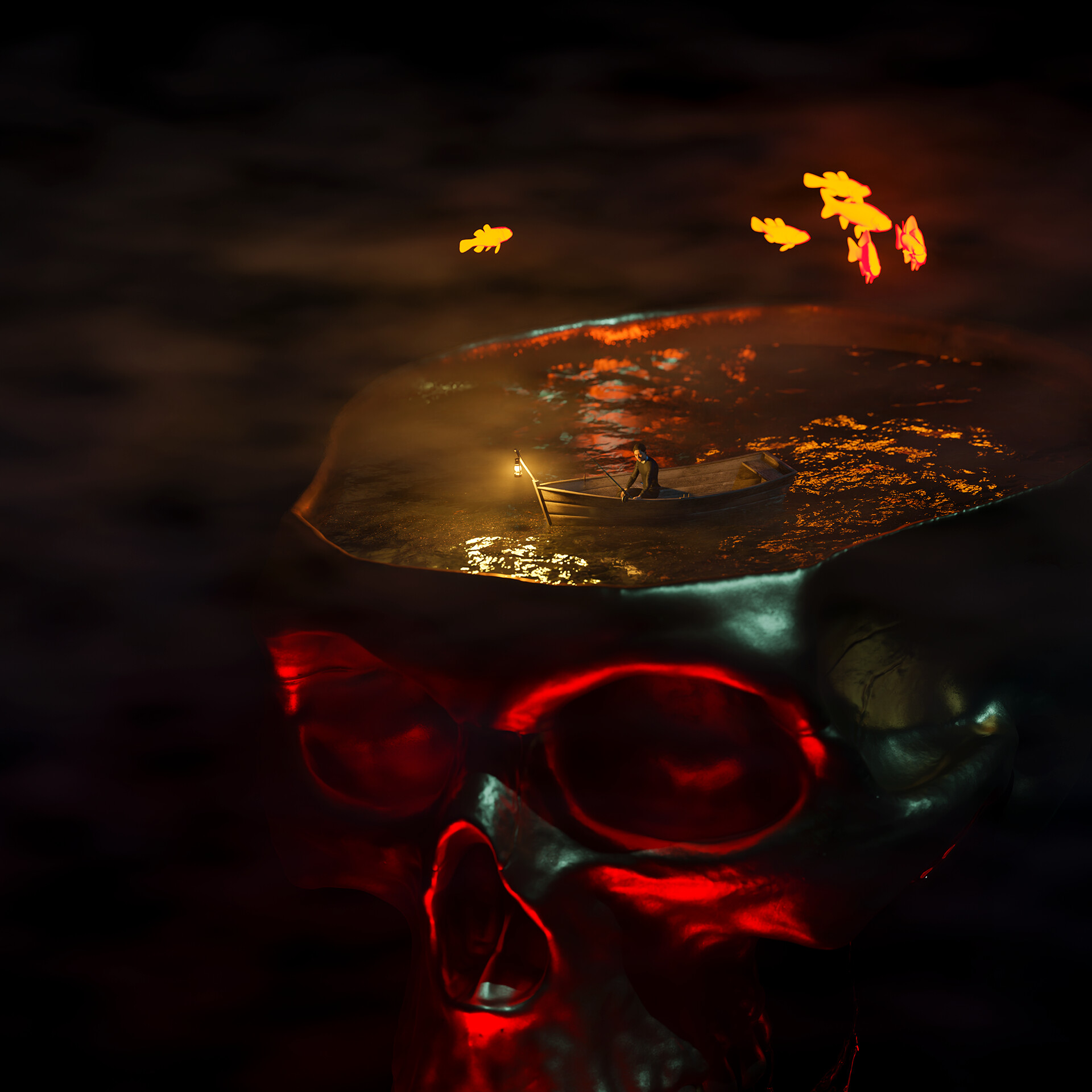 ArtStation - Skull lake