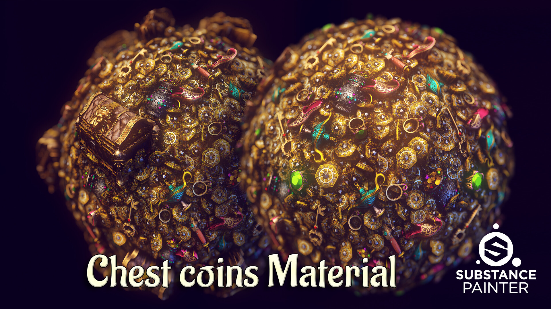 ArtStation - Chest coins Material