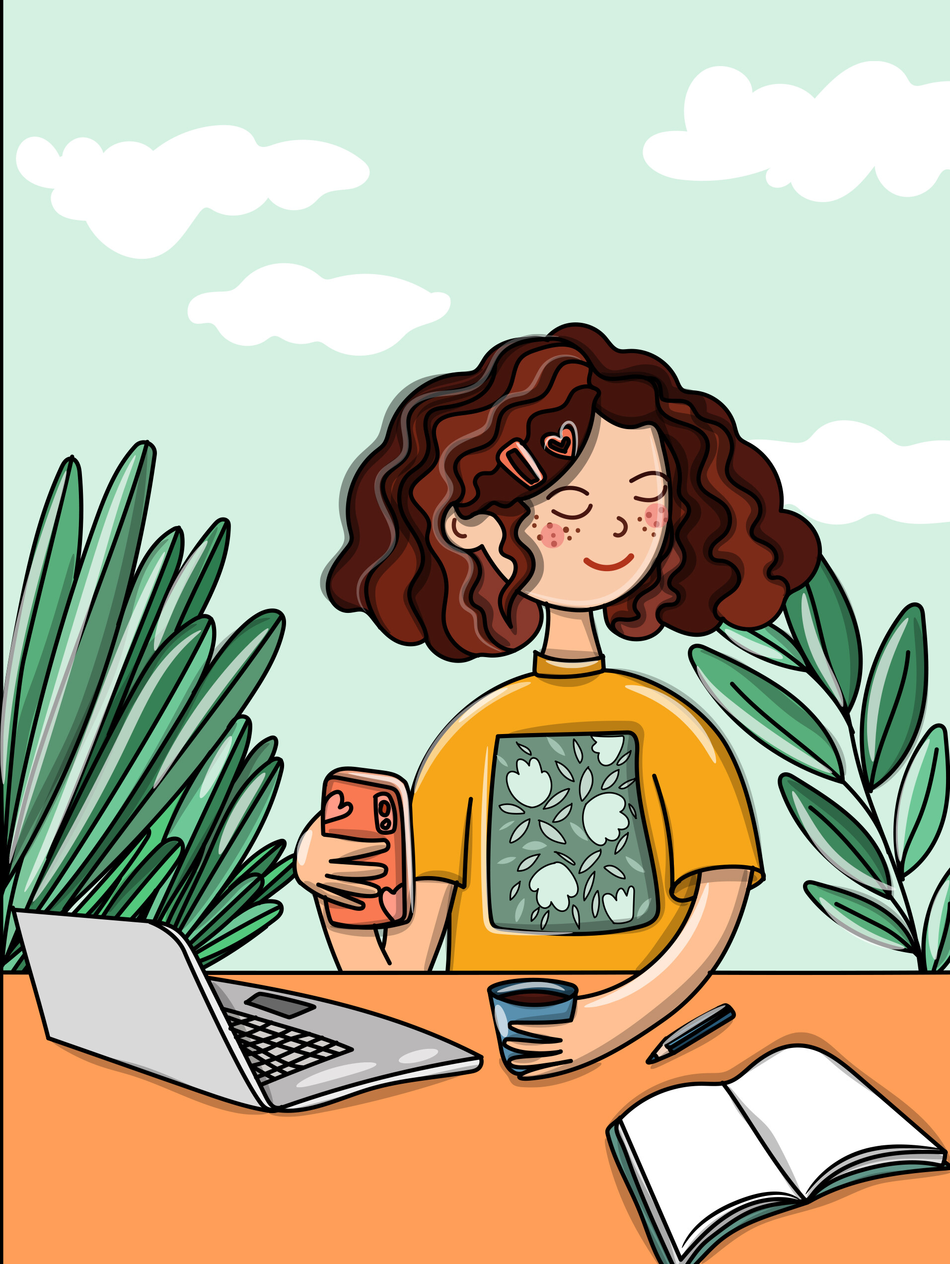 ArtStation - Girl at work