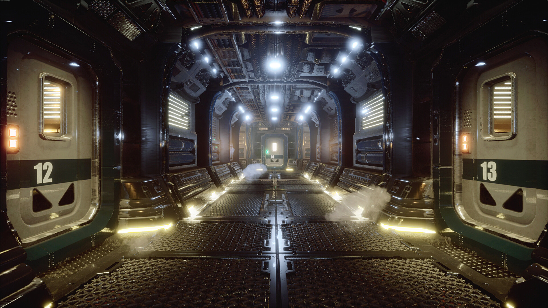 Ilya Polyanskiy - Sci-Fi hallway | UE4 | Substance Designer
