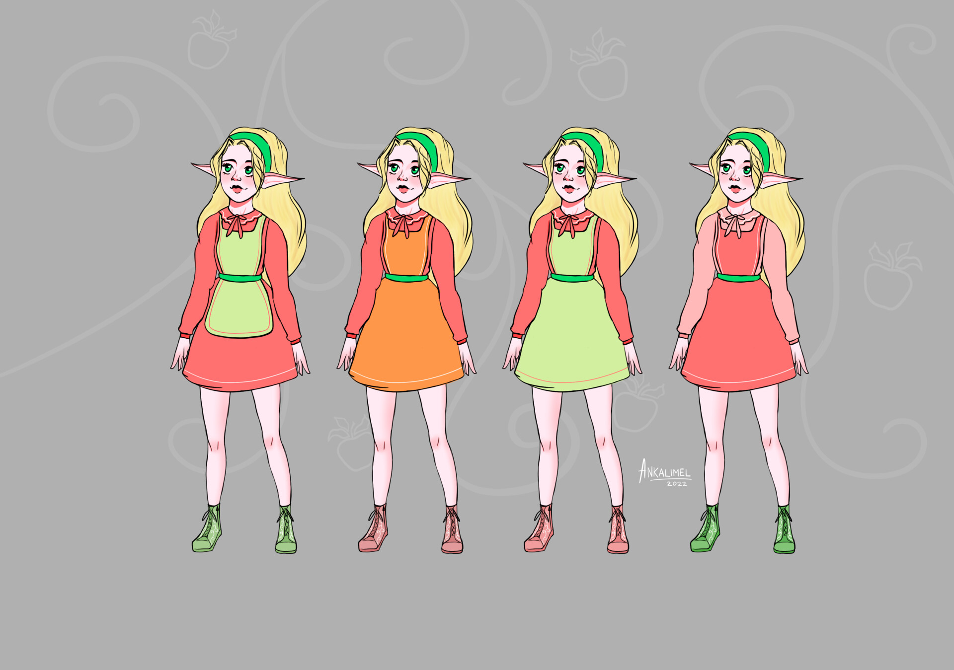 ArtStation - Apple Girl concept art