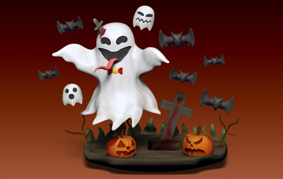 ArtStation - Character 3D Model Halloween day make by. Zbrush