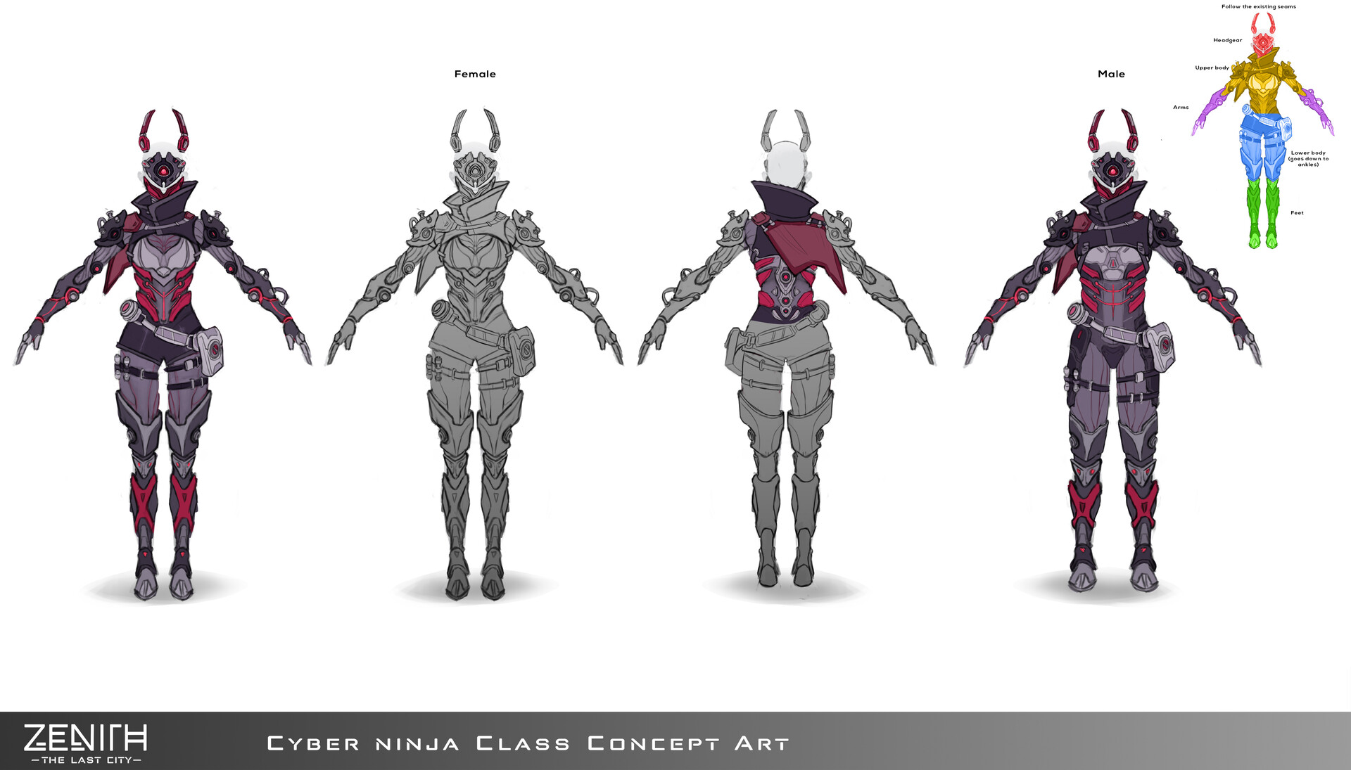 Cyber Ninja Concept Art
