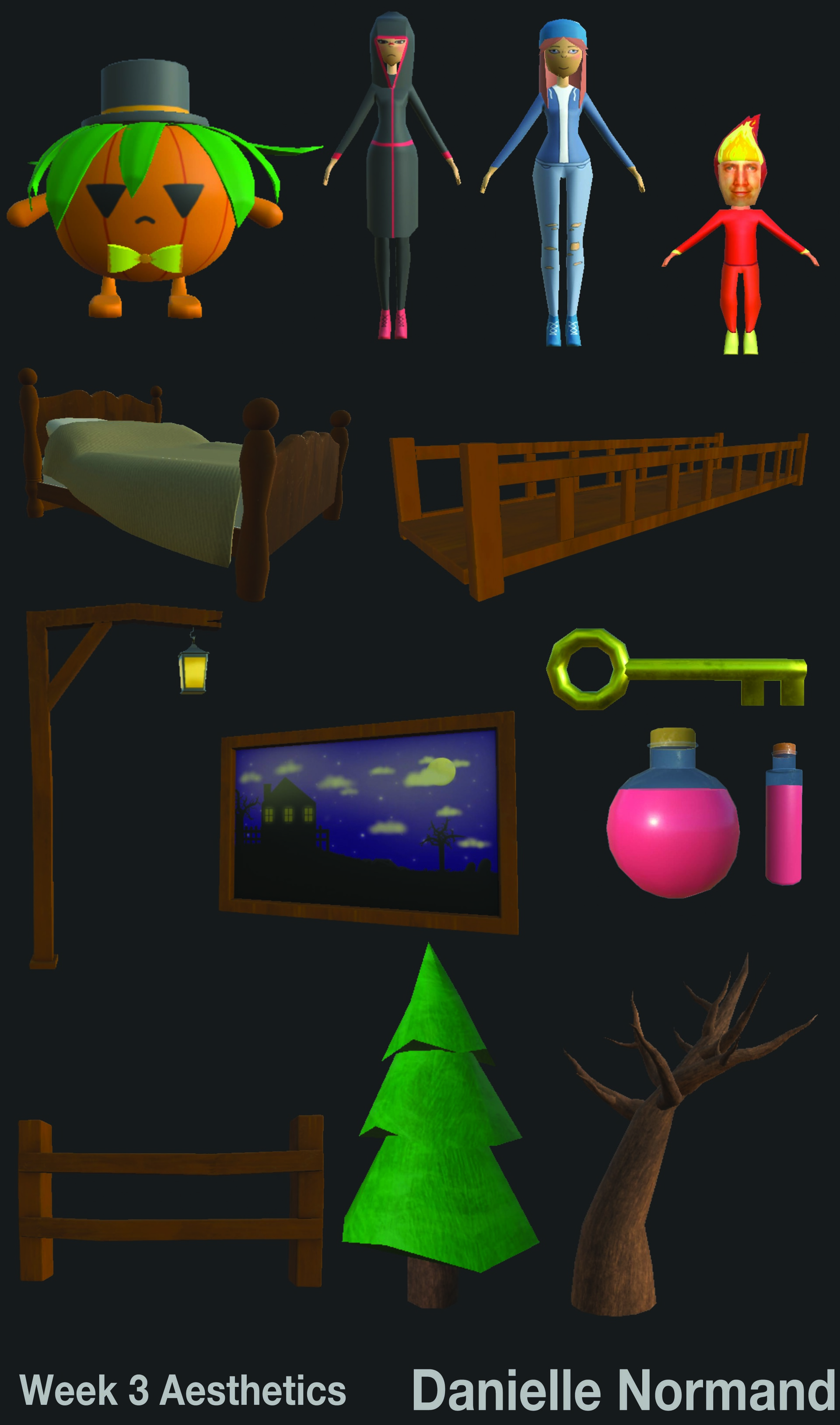 Danielle Normand - Creature Quest Game Assets