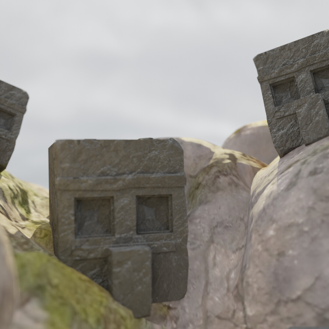 ArtStation - Iron Golem Moyai 🗿