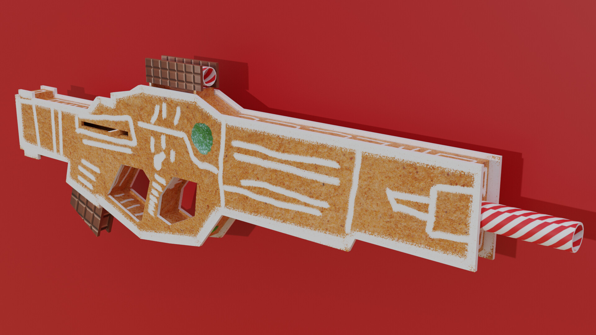 ArtStation - Gingerbread AR Concept Skin (Splitgate)