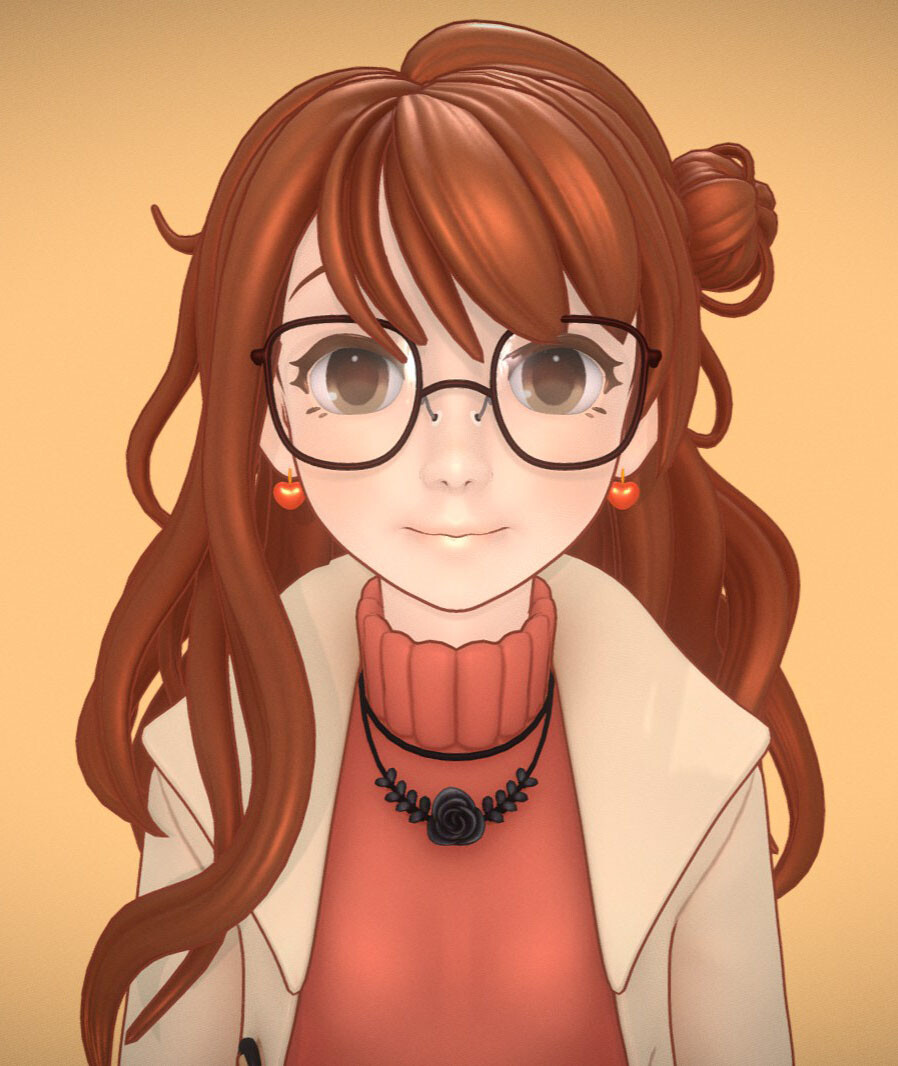 ArtStation - Girl2 (Toon Shader Character)