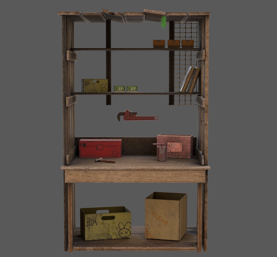 ArtStation - Bench Wood