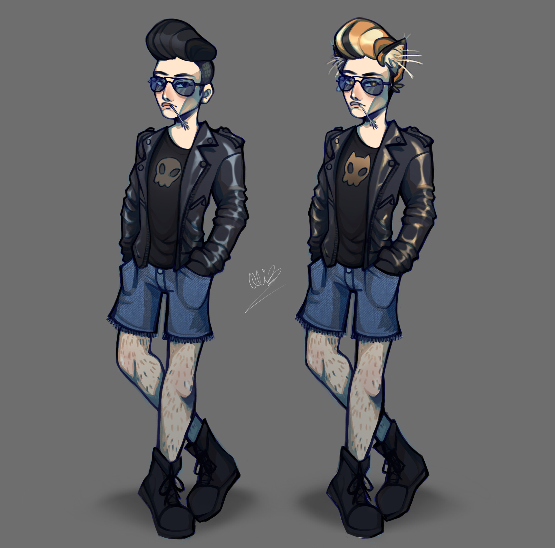 ArtStation - cat man character design