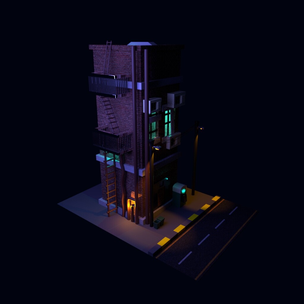 ArtStation - 3d model building