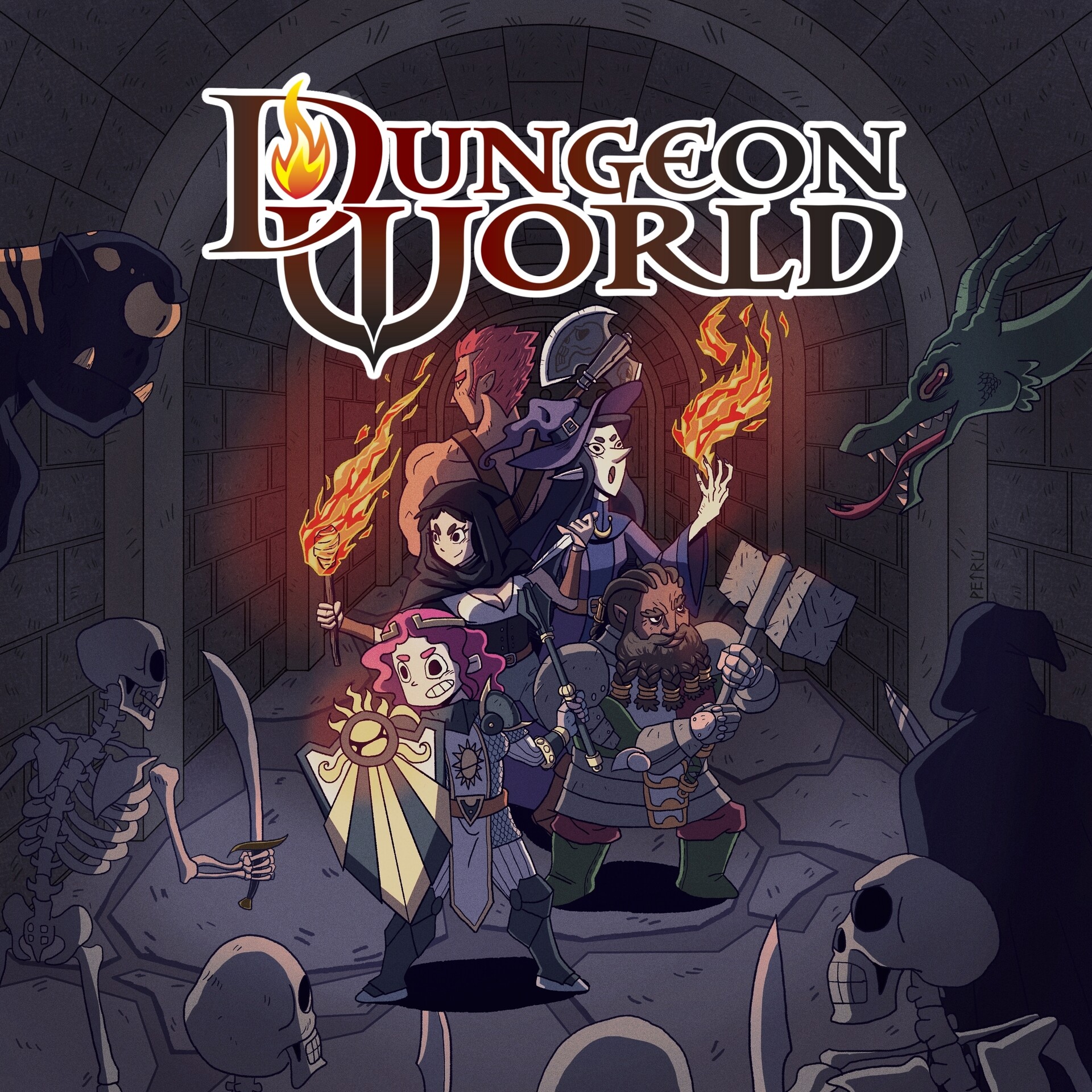 ArtStation - Dungeon World RPG fan poster