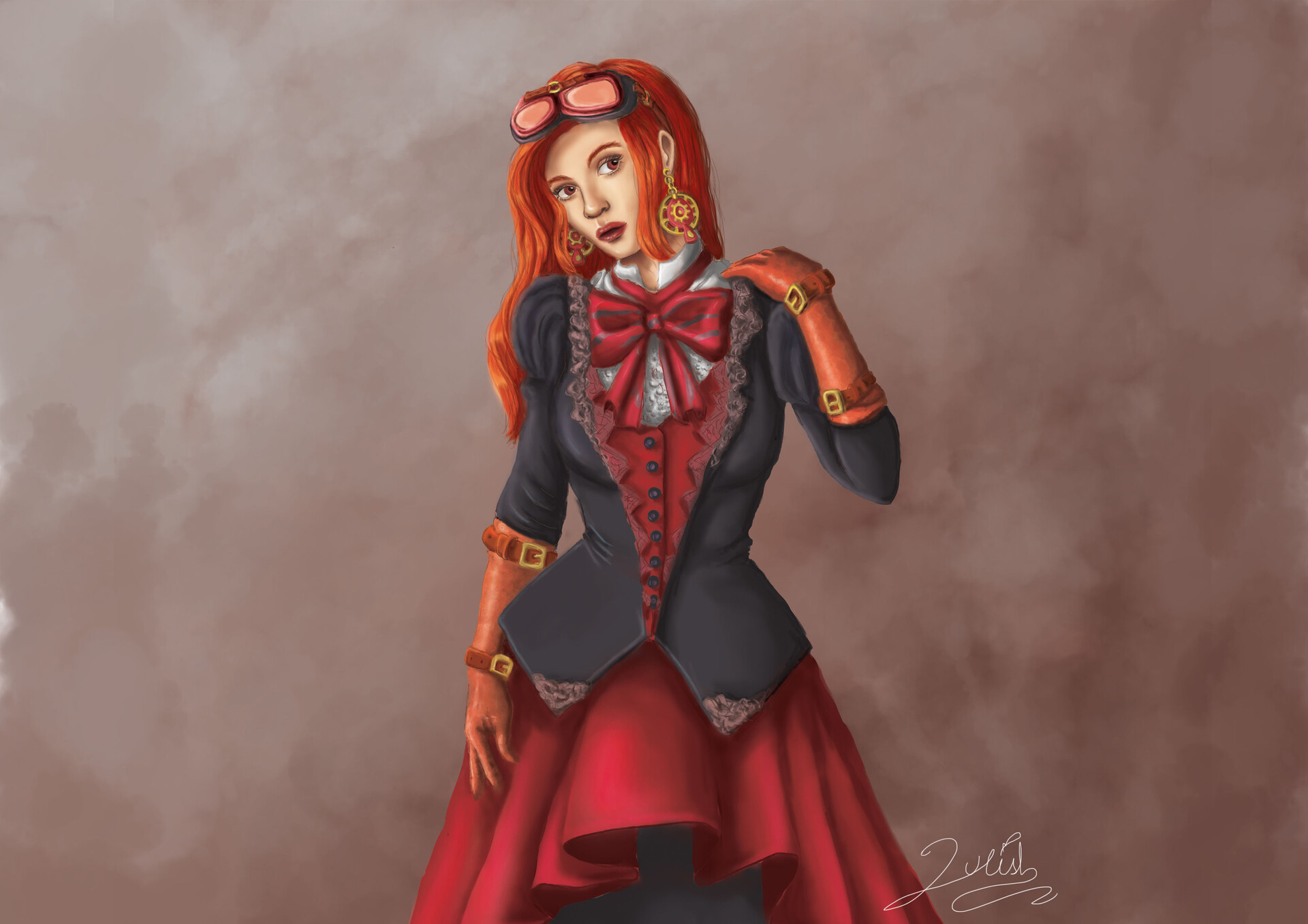 ArtStation - Victorian steampunk lady - character study