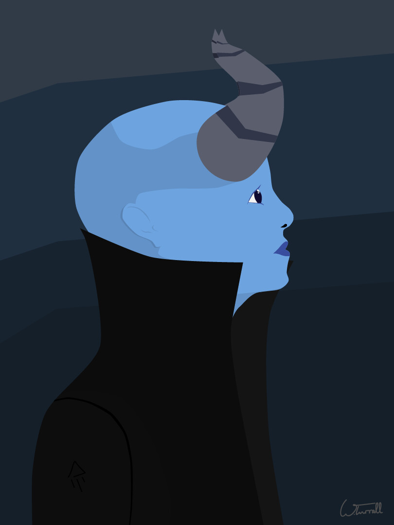 ArtStation - Poster - Blue Devil