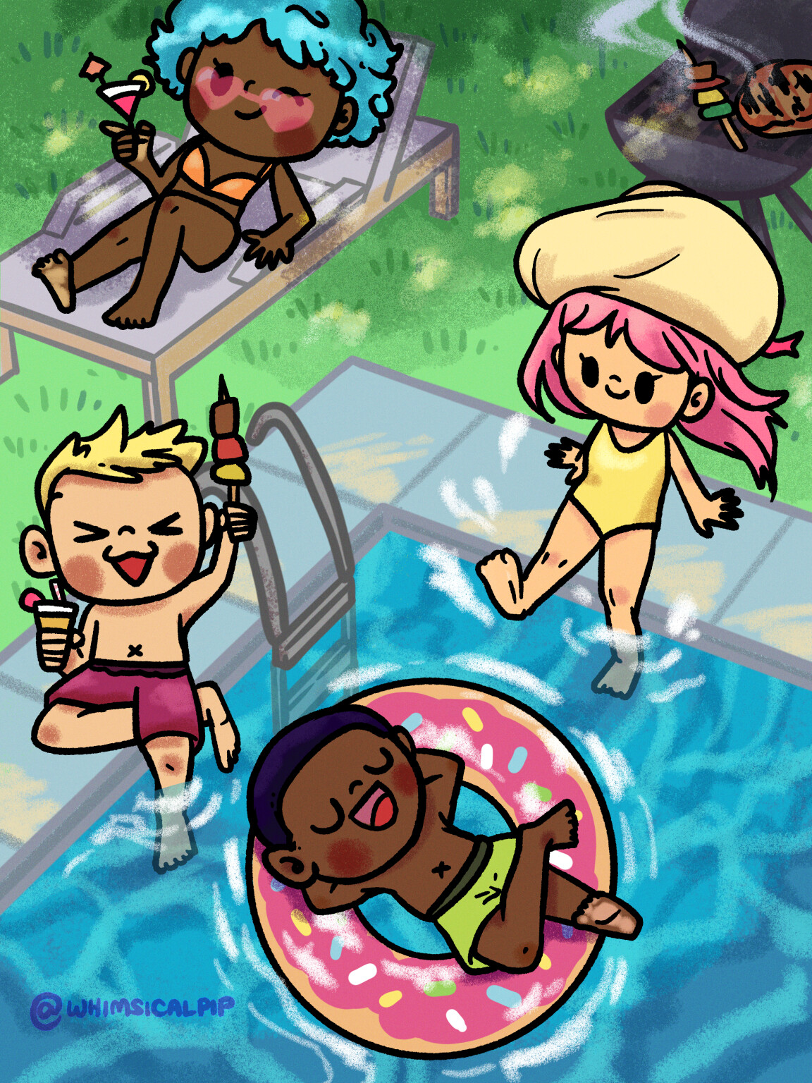 ArtStation - simple day at the pool