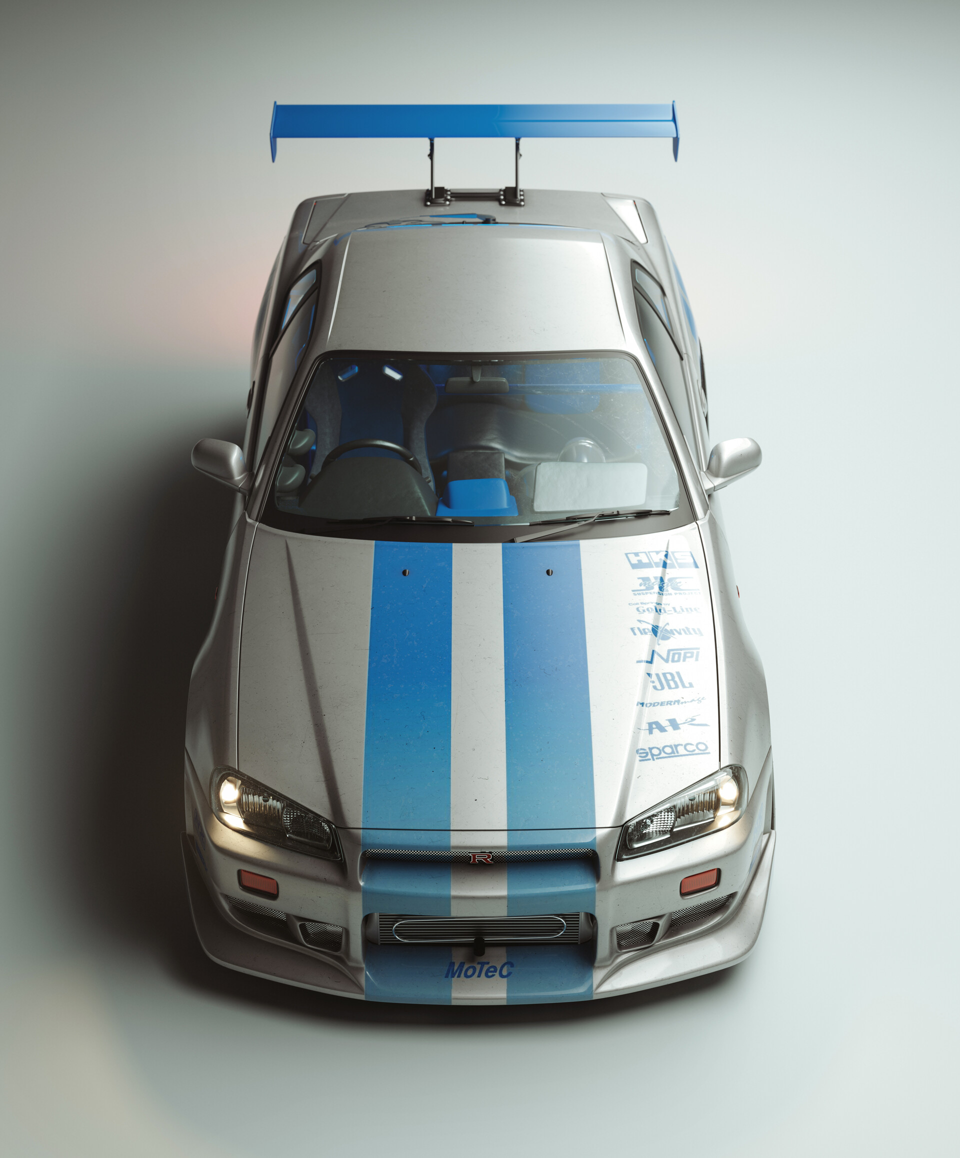 ArtStation - Nissan Skyline R34 from 2fast 2furios / 3d Render & Animation