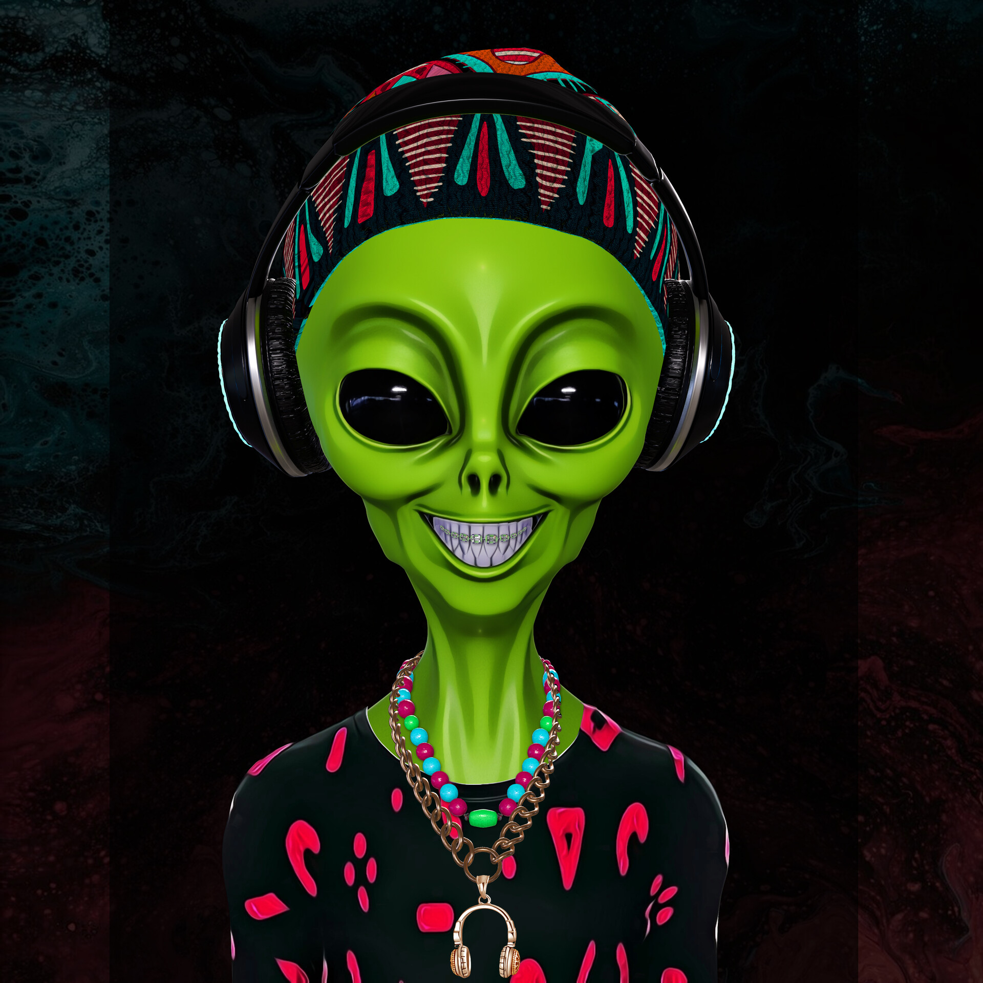 ArtStation - Cute teen alien