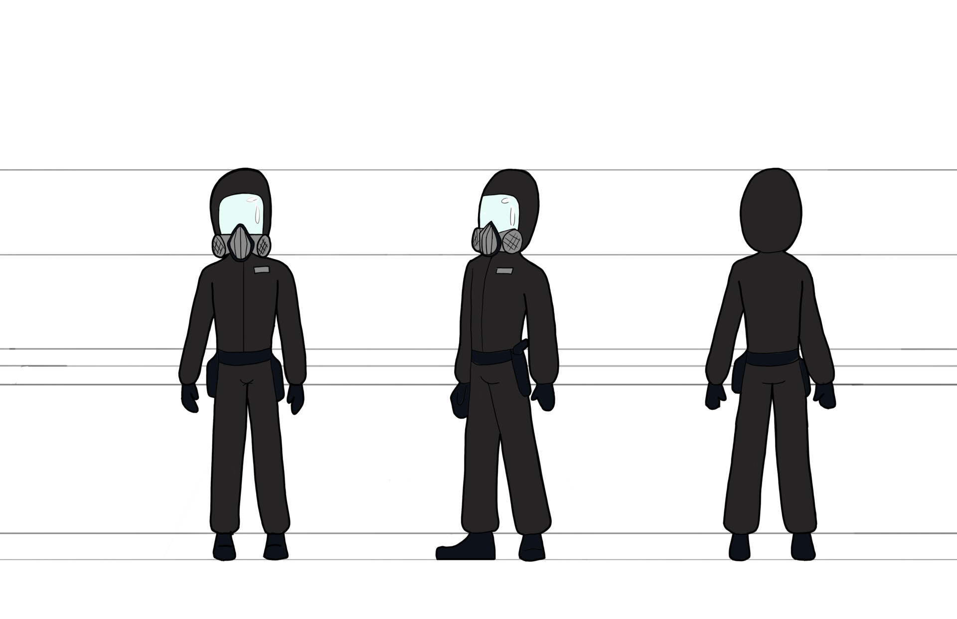 ArtStation - security model sheet