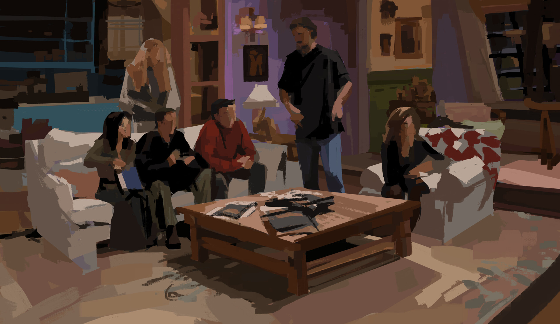 ArtStation - Composition study from friends