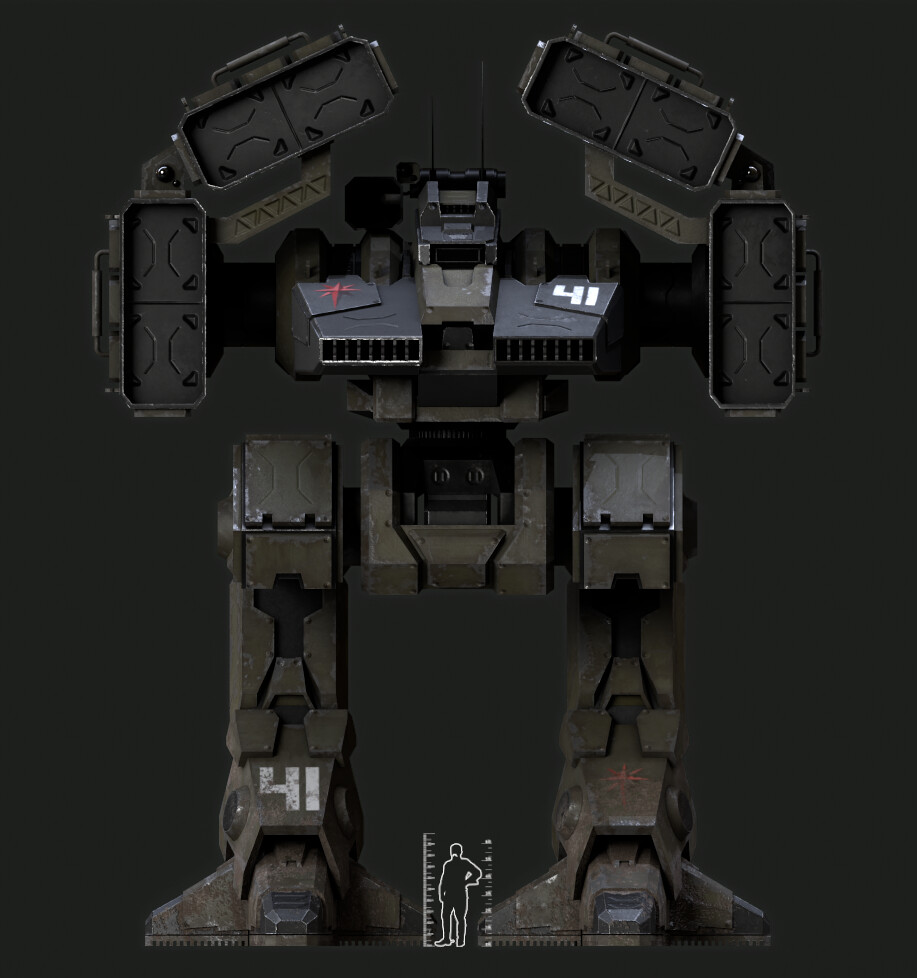 Anton Sherlock - Bane 3 - Clan Mech model for MW5 Community Asset Bundle