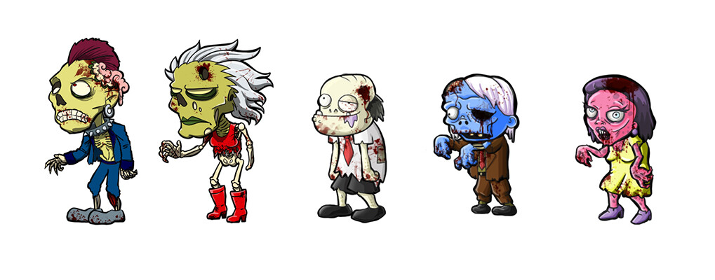 ArtStation - Typying vs Zombies mobile game - zombie troops