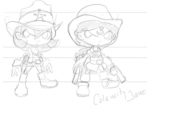 ArtStation - Typing vs Zombies mobile game - Heroine