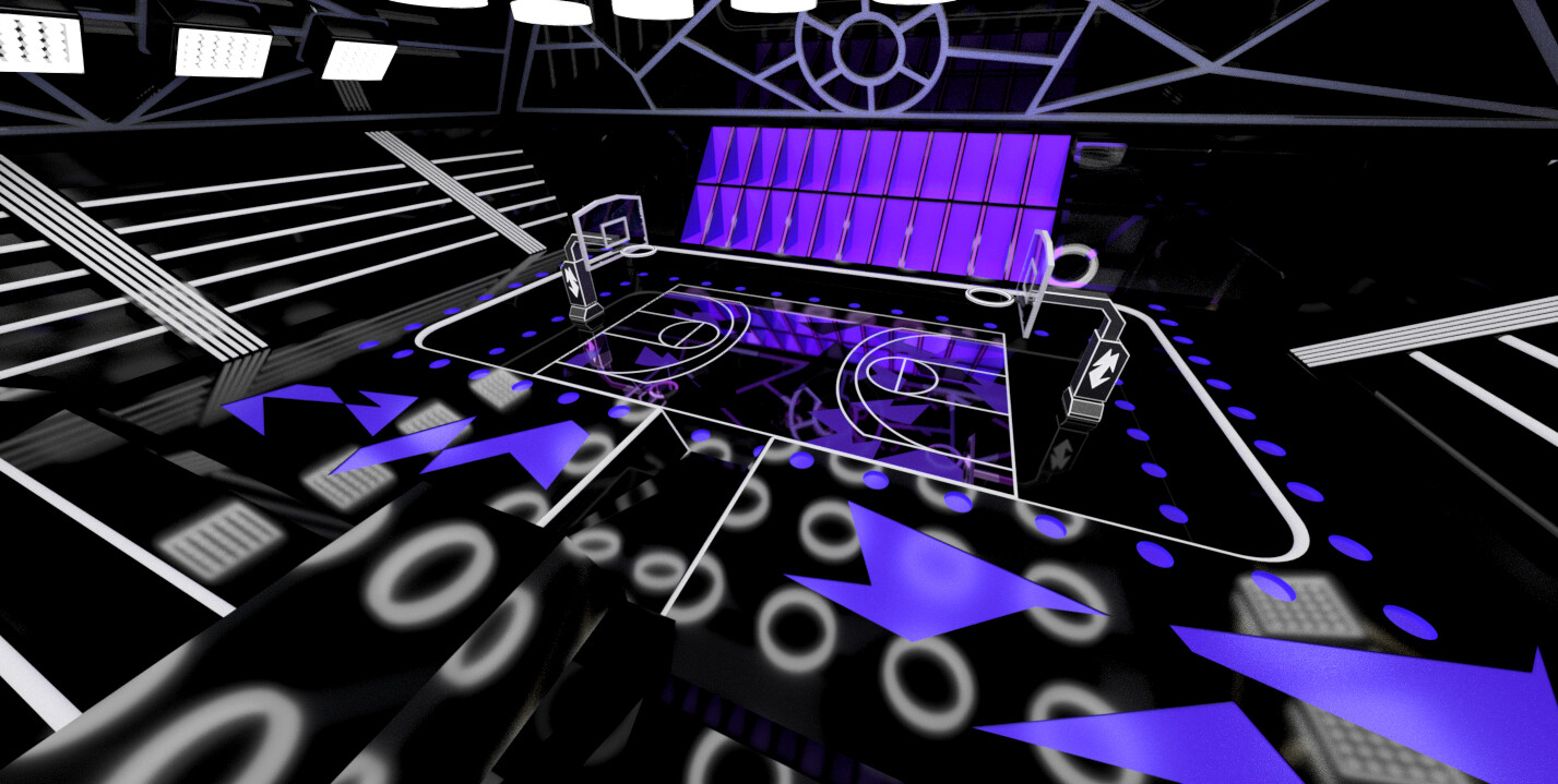 Futuristic Basketball Court