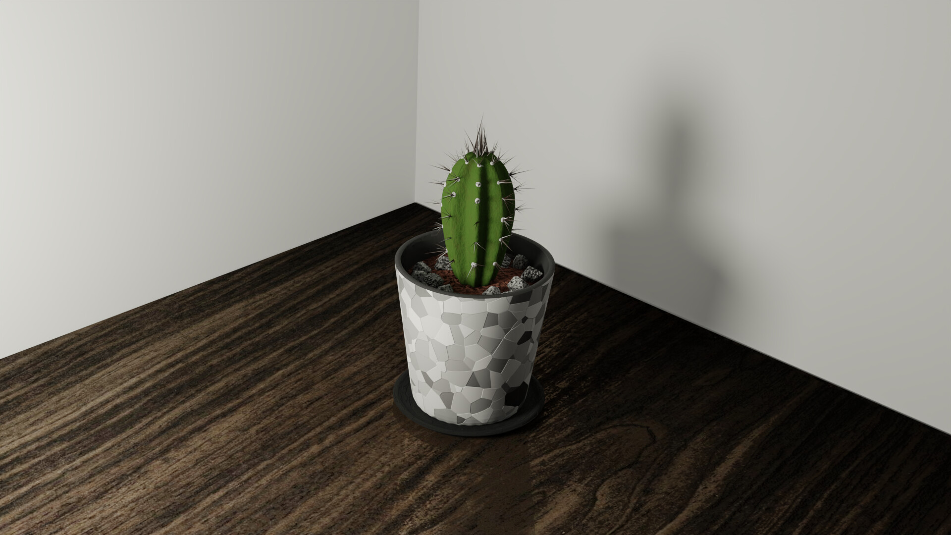 ArtStation - Сactus in a pot render
