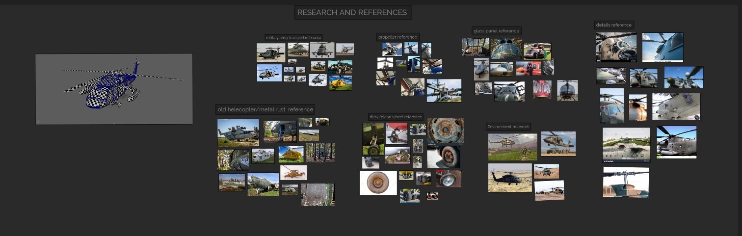 Glenn Tan - Helicopter texturing scene