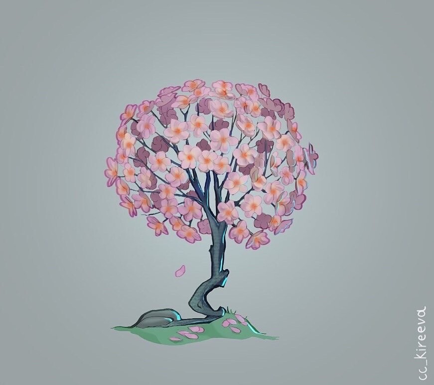 ArtStation - Flower tree