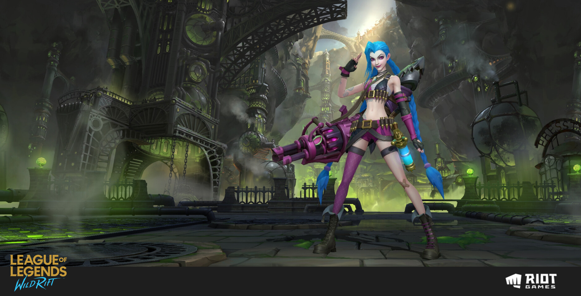 Max Cai - Jinx Champion Wild Rift Turntable Animation