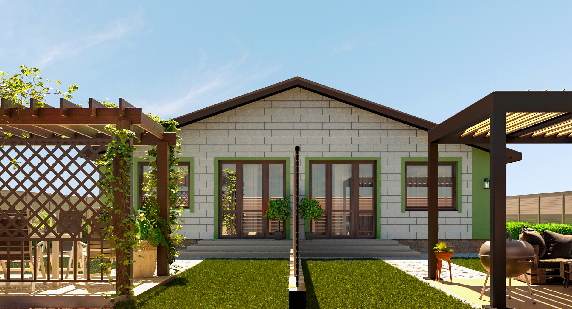 Сергей Пынько - Project 40/40 square meters - house for 2 families