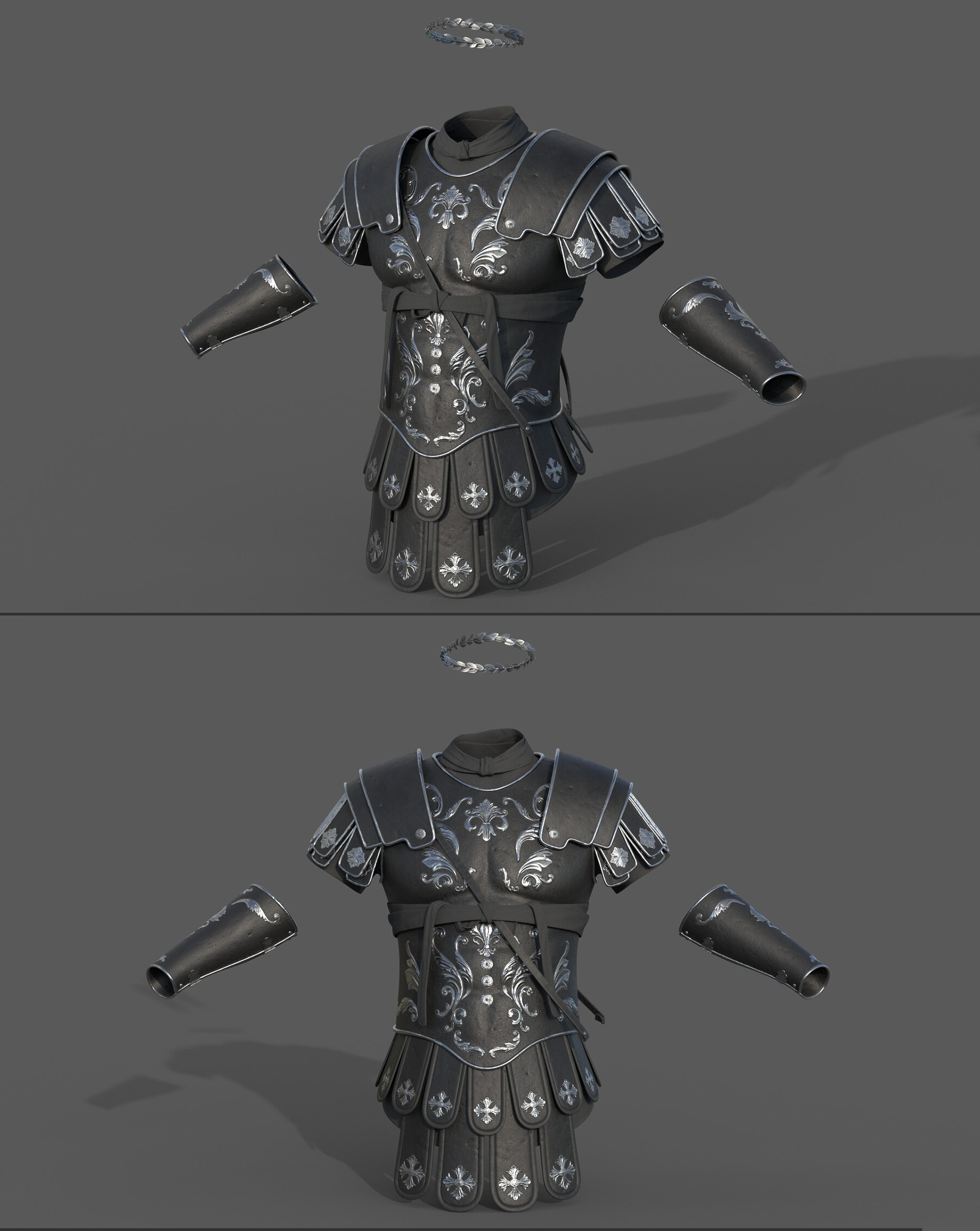 Commodus Gladiator White Armor