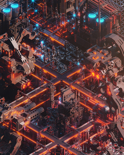 ArtStation - 14/01/2022 Réseau high-tech