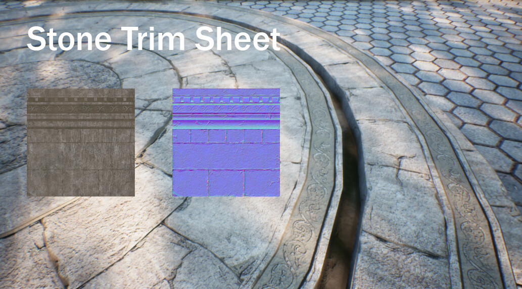 ArtStation - Stone Trim Sheet