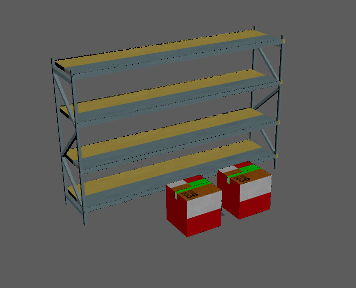 ArtStation - Shelf and Box Assignment 3 Modelling