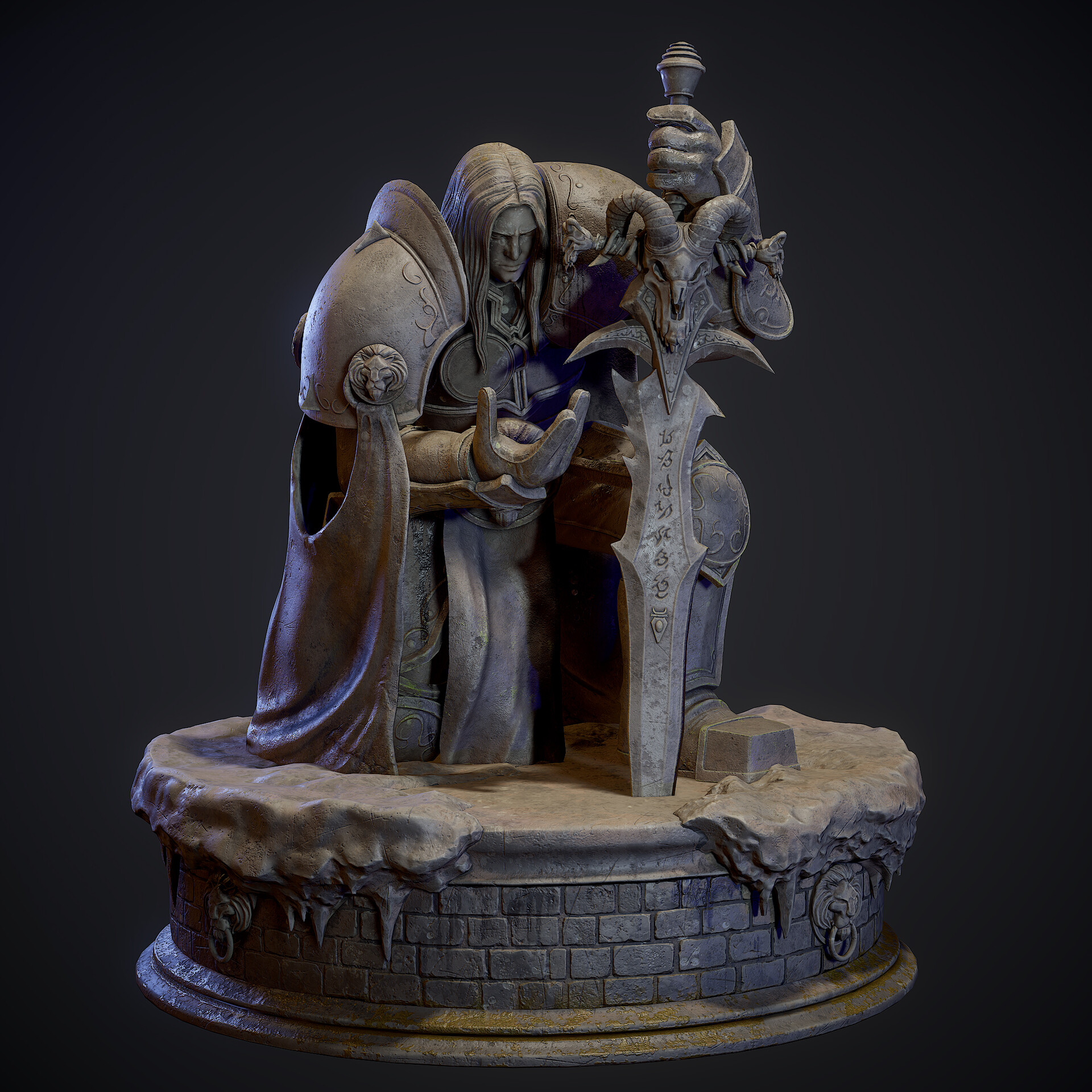 ArtStation - Arthas Statue