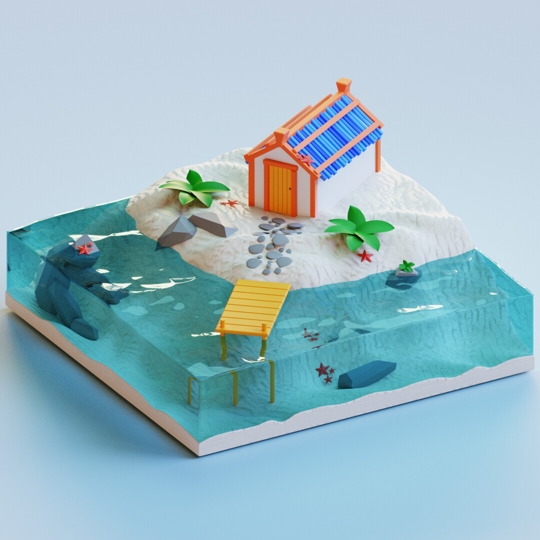 ArtStation - House In The Ocean