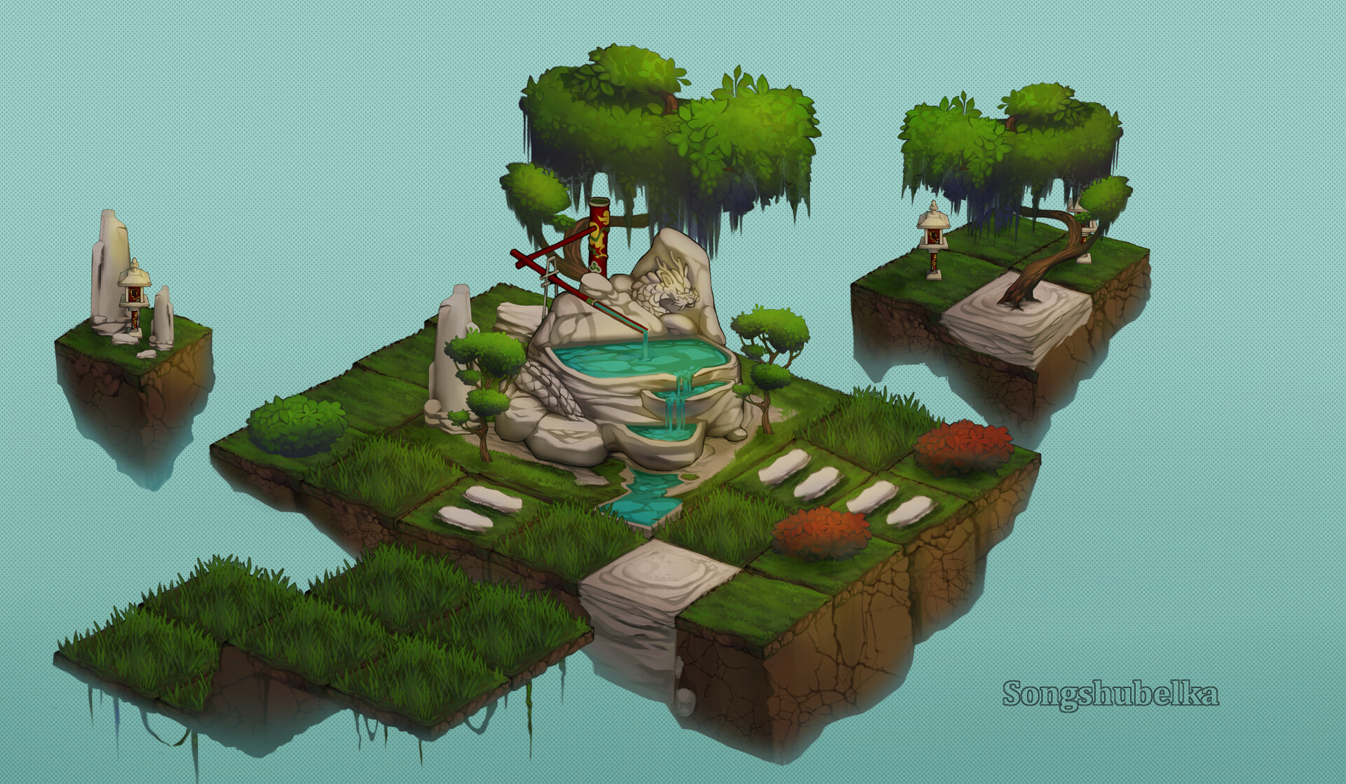 ArtStation - Isometric island